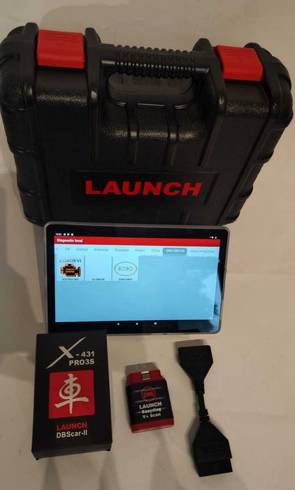 Kit Diagnoza Auto Launch X431 V+ CRP Bluetooth Tableta Octa-Core, 9"HD ...