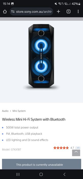 Boxa 500w Wireless Hi-Fi System with Bluetooth Botosani • OLX.ro