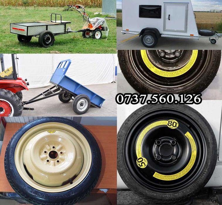 Roti subtiri / inguste, usoare pt utilaj agricol, remorca, motocultor ...