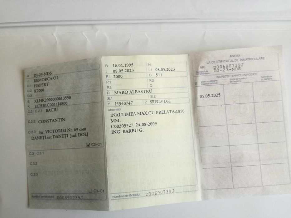 Remorca Auto marca Hapert-Bv Daneti • OLX.ro