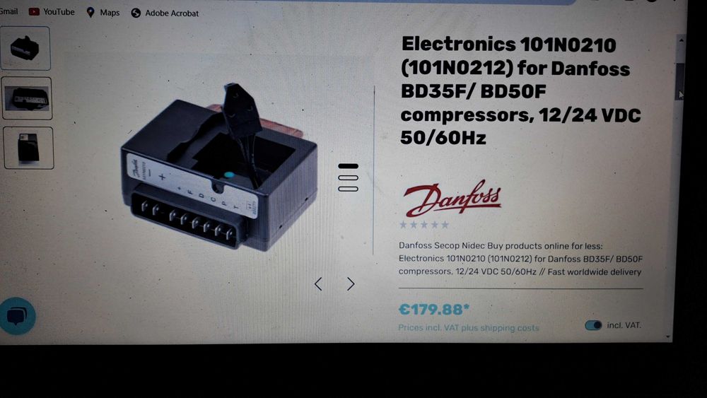 Modul electronic 101n0210 plus Compressor DANFOSS BD35F-T, LBP - R134a ...