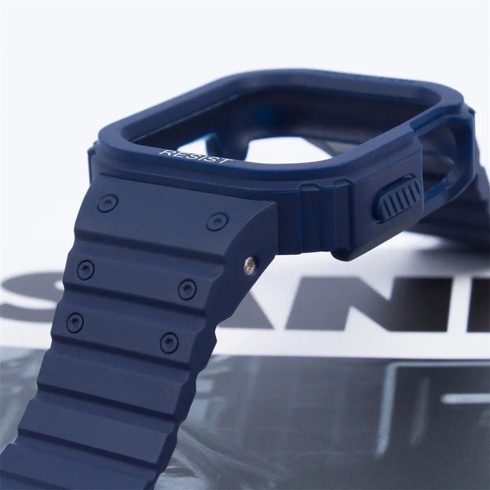 2в1 Удароустойчив калъф с каишка за Apple Watch ULTRA/SE2/SE/9/8/7/6/5 ...