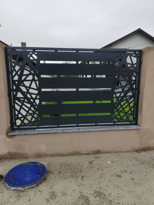 Gard panou metalic, gard ornamental metalic Buzau • OLX.ro