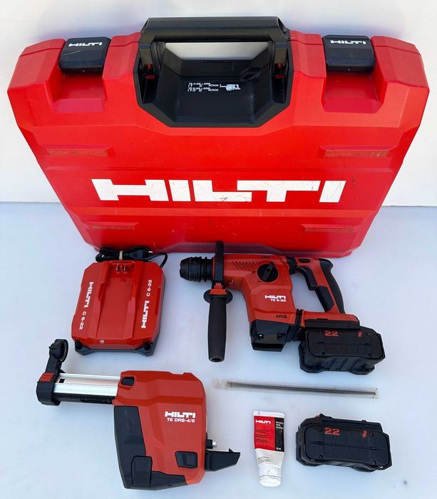 Hilti TE 6-22 + TE DRS-4/6 Nuron -Безчетков перфоратор с прахоуловител гр. Шумен Добруджански ...