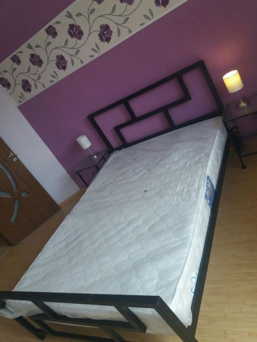 Pat metalic modern matrimonial fier forjat Cluj-Napoca • OLX.ro