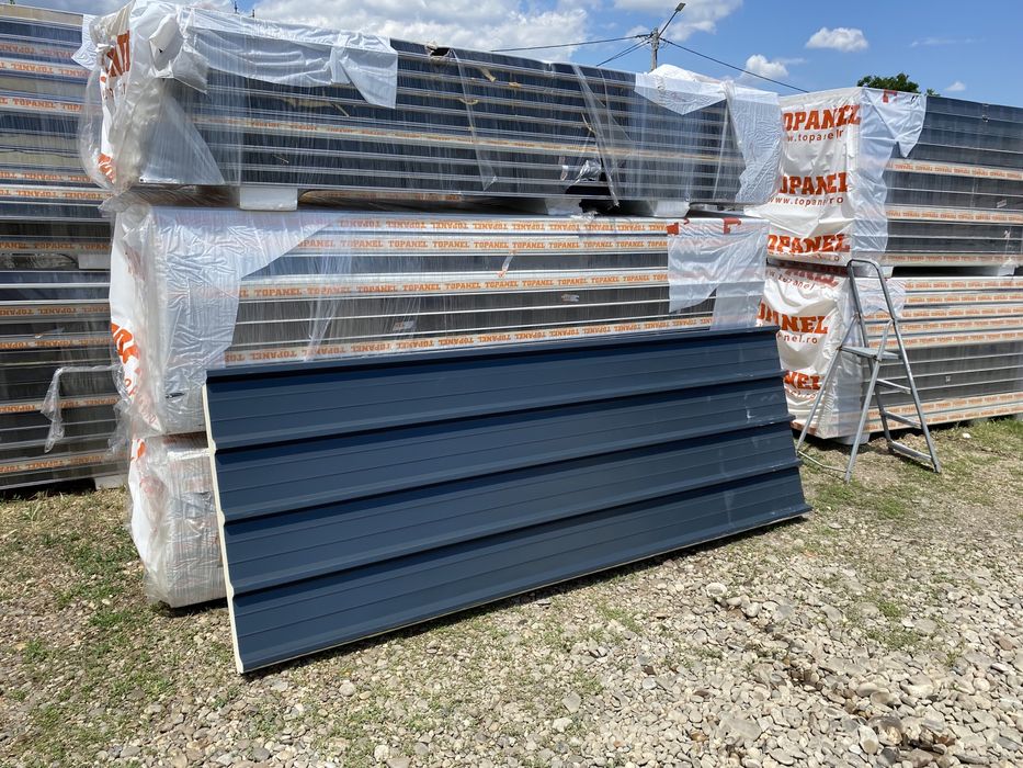 Panouri sandwich NOI CAL 2 capete de linie la 3 m lungime Focsani • OLX.ro