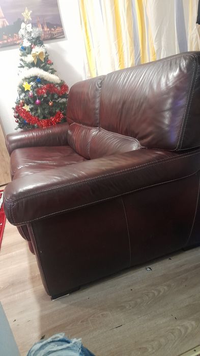 Canapea de Pele forte bună nu are niciun defect cu verificare Dodeni ...