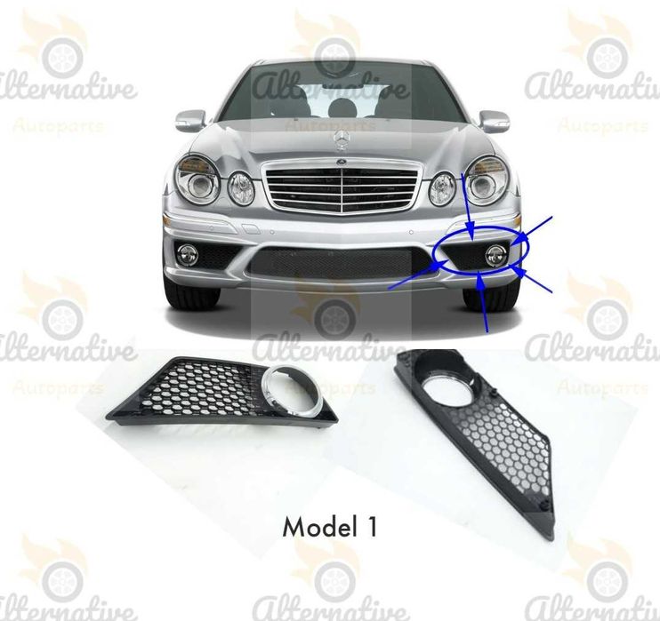 Решетка в предна броня за Mercedes E-class W211/W212/МерцедесВ211/В212 ...