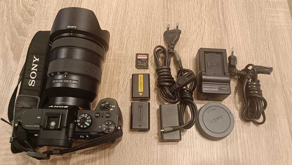Aparat de fotografiat mirrorless Sony Alpha 7II cu obiectiv 24-105 F4 ...