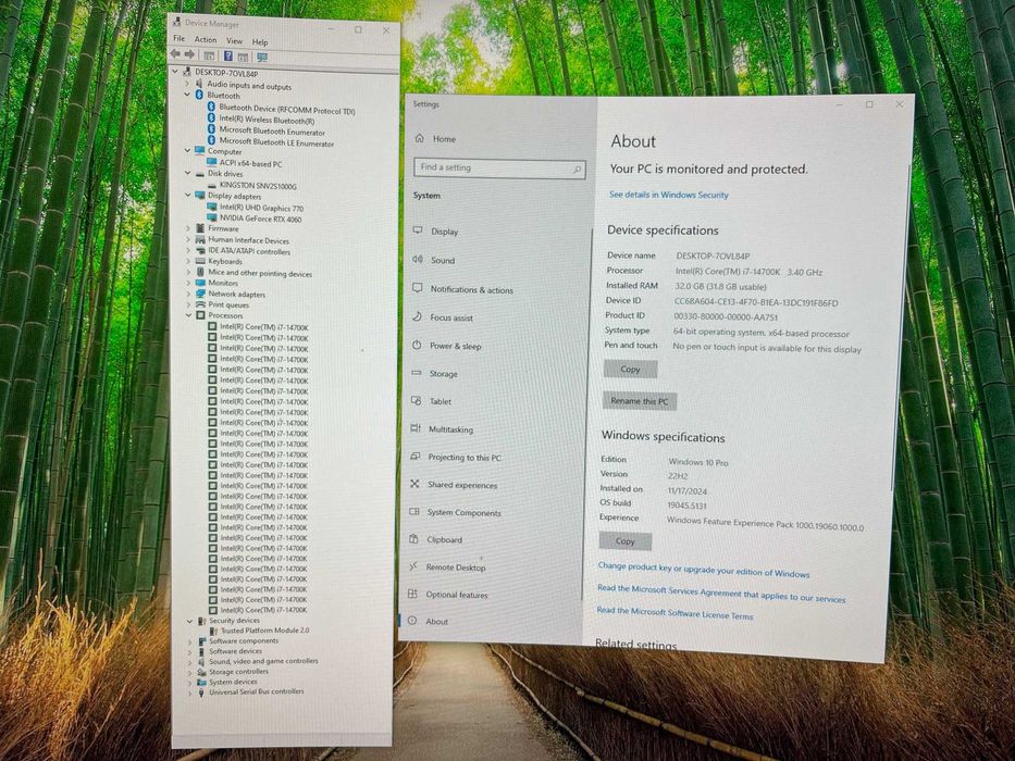PC Gaming Intel Core i7 14700K, 20C/28T, 32GB RAM DDR4, RTX 4060, SSD ...