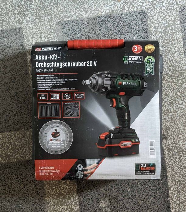 Чисто нов немски ударен гайковерт комплект parkside x20 гр. Варна ...