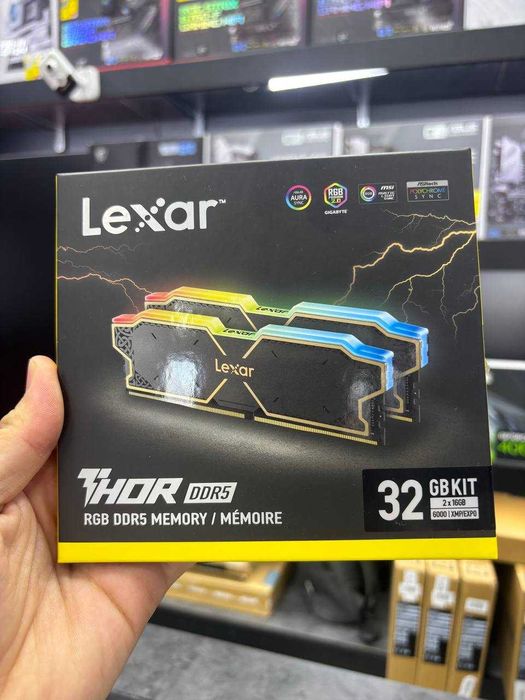 Новый Operativka Lexar THOR DDR5 RGB 32GBKIT (2x16) 6000mHz XMP, EXPO ...