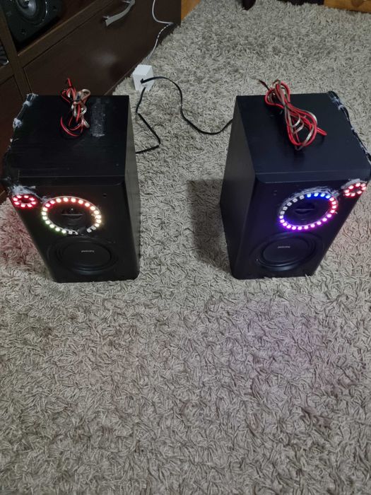 Boxe de raft Philips 50W, 4 ohm, cu LED-uri DIY WLED Cluj-Napoca • OLX.ro