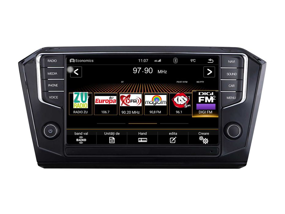 Navigatie VW Passat B8 2+32GB ,QLED 9" Wireless Carplay Android Auto ...