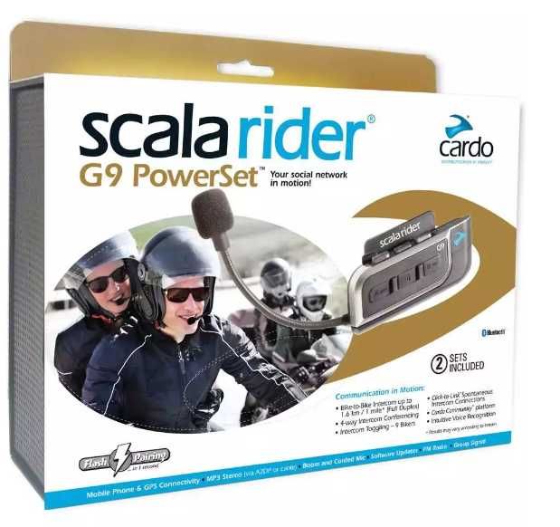 Мотогарнитура Cardo Scala Rider G9 PowerSet: 130 000 тг ...