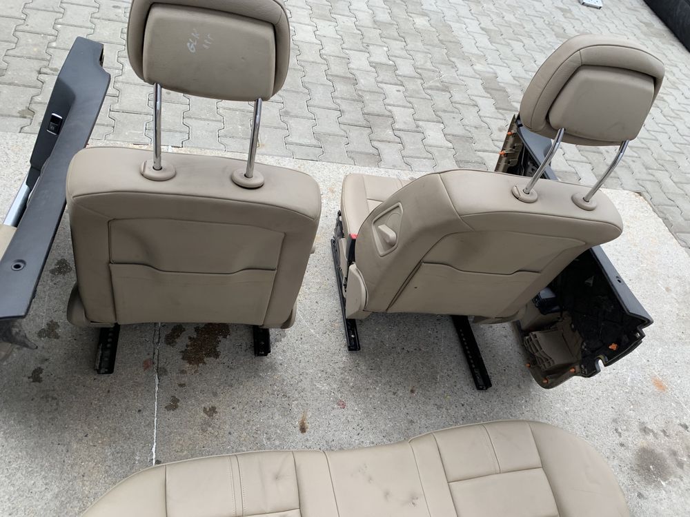 Кожен салон за Mercedes GLK/ бежов/естествена кожа/полу автоматичен с ...