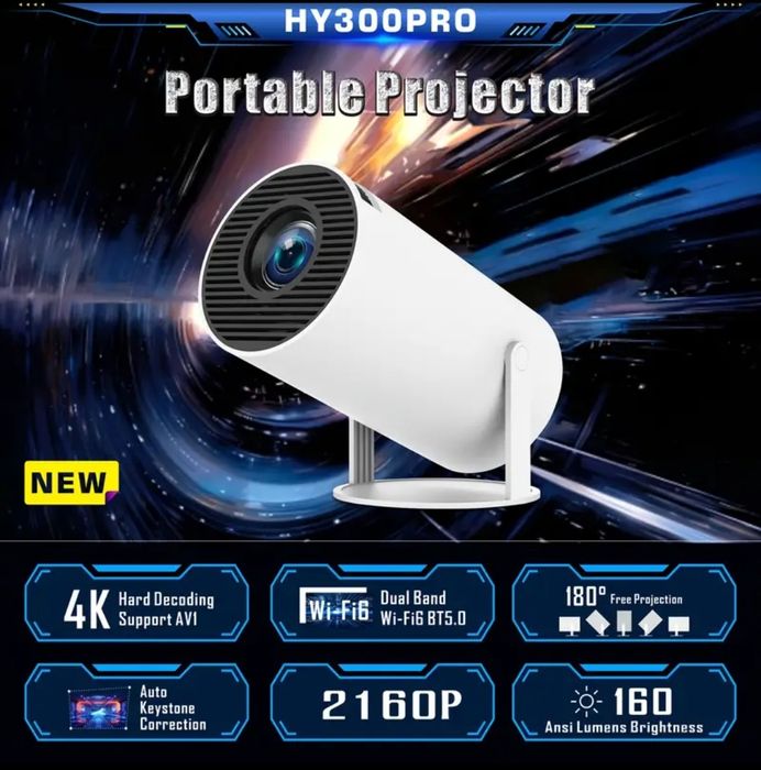 Proiector 4k UHD Portabil HDMI USB Port wifi 6 și Bluetooth HY 300 Pro Bucuresti Sectorul 4 • OLX.ro