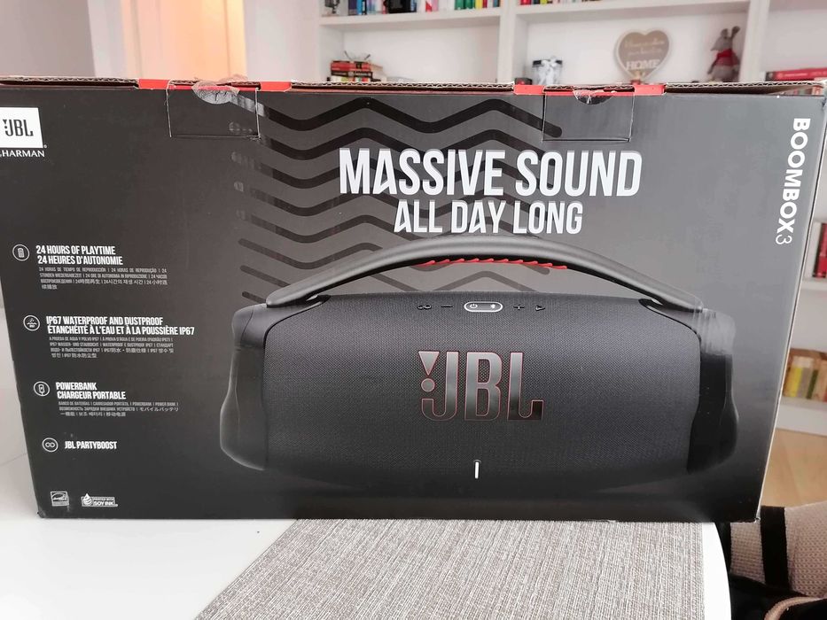 JBL Boombox 3 180W, Bluetooth, Autonomie 24H 3D Dolby Atmos IP67 Negru Orastie • OLX.ro