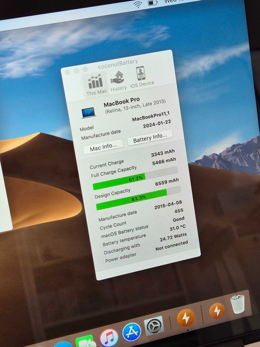 MacBook Pro A1502 Retina 13 inch Late 2013 i5 4GB 128GB SSD (DV735) Bucuresti Sectorul 3 • OLX.ro