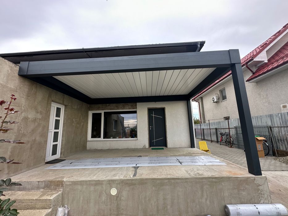 Pergole retractabile Bioclimatice cu lamele din Aluminiu. Cluj-Napoca ...