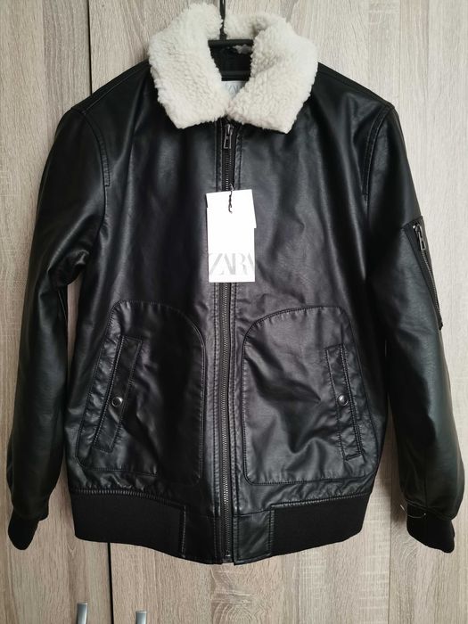 Кожено яке за момче Zara ръст 152/ дамско размер С гр. Перник Димова махала • OLX.bg