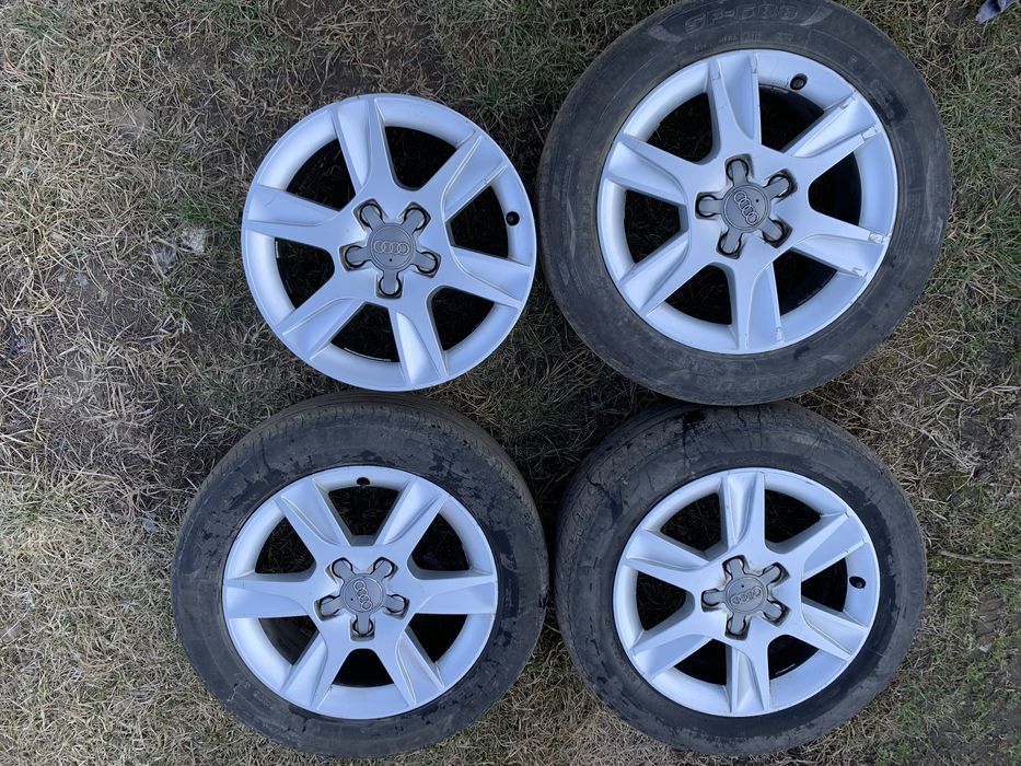 Jante aliaj originale Audi A4 B7 2004>2008 5x112 ET50 6,5Jx16H2 Targu-Mures • OLX.ro
