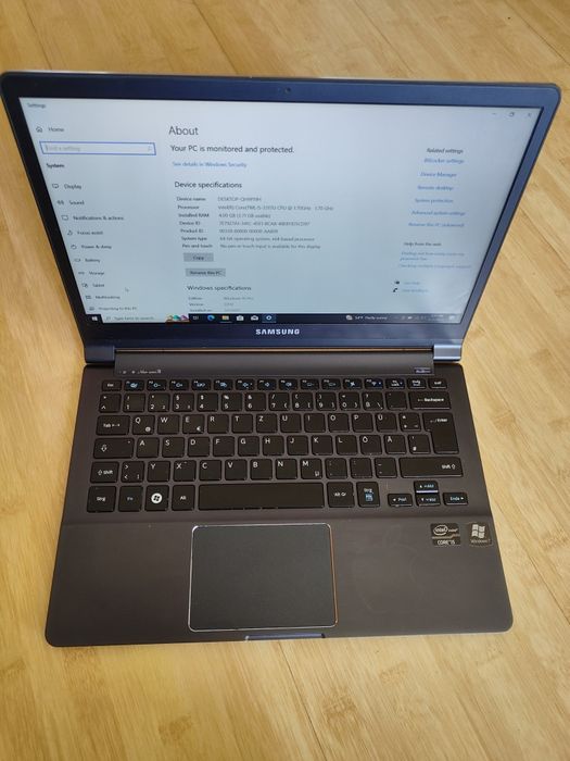 Ultrabook samsung np900x3c i5 3317u, 4gb ram, ssd 128gb, windows 10 ...