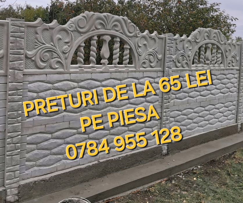 Calitate PREMIUM! Gard beton panouri gard MIZIL Mizil • OLX.ro