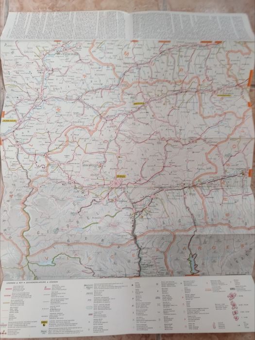 Vând 7 hărți pliate turistice din Romania Campina • OLX.ro