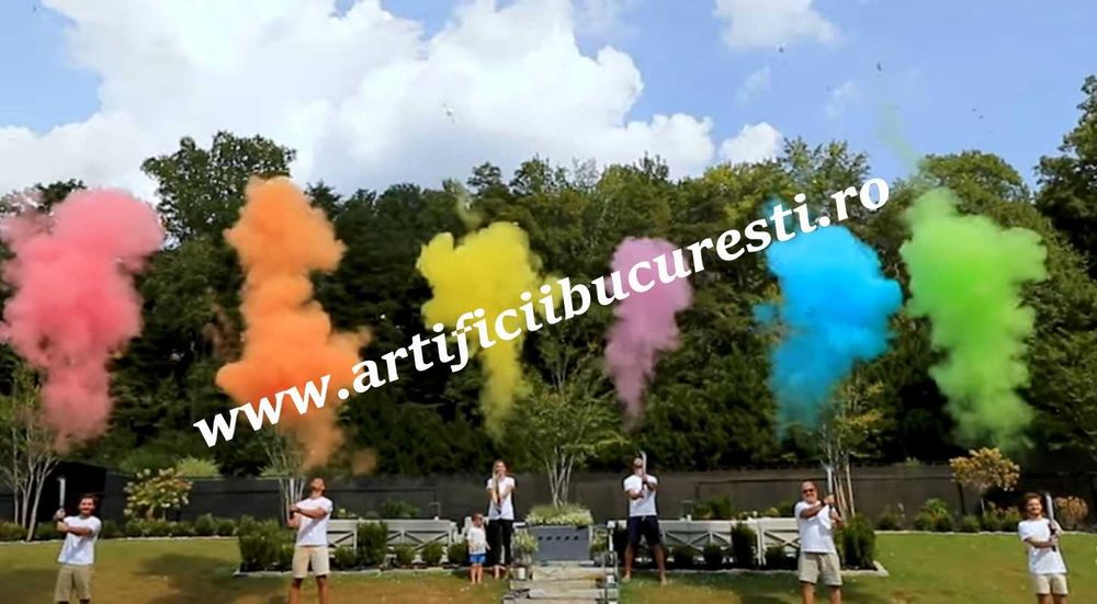 Tun fum colorat gender reveal party Bucuresti Sectorul 2 • OLX.ro