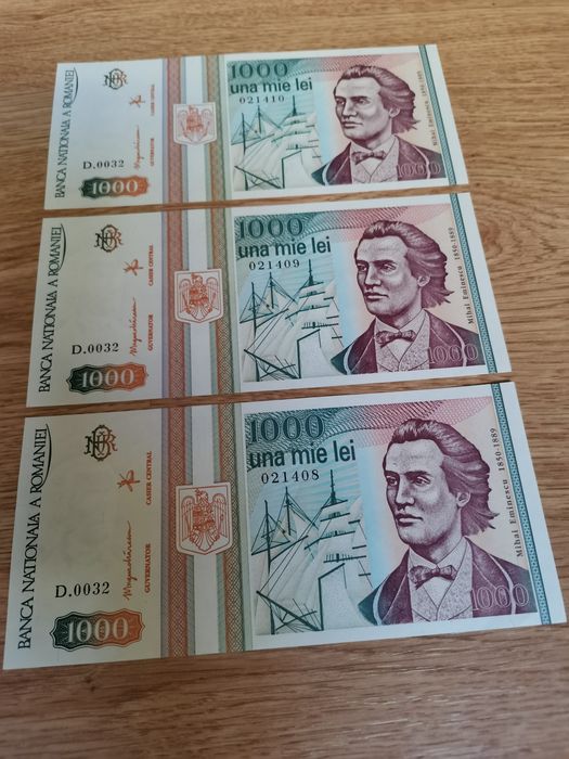 Bancnote vechi, serii consecutive. Bucuresti Sectorul 6 • OLX.ro