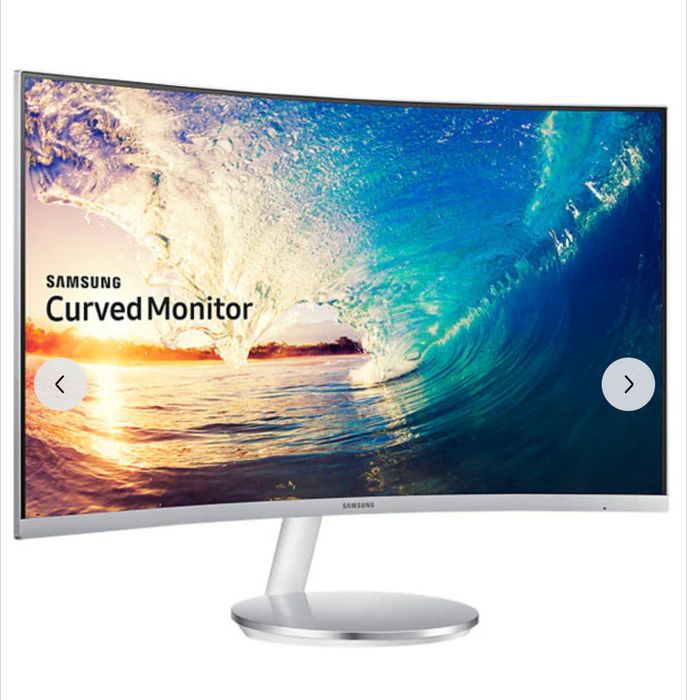 Monitor curbat LED VA SAMSUNG C27F591FDU, 27", Full HD, 60Hz, argintiu ...