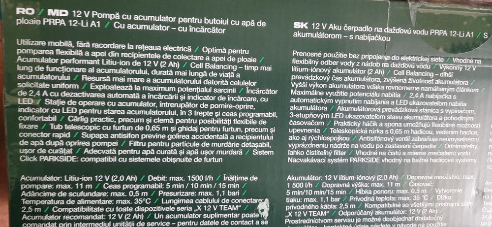Pompa apa parkside Bucuresti Sectorul 6 • OLX.ro