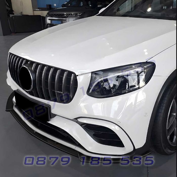 Тунинг лип спойлер преден сплитер AMG Mercedes GLC63 X253 Pre-facelift ...