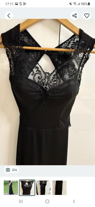 Rochie lumga neagra Targu Neamt • OLX.ro