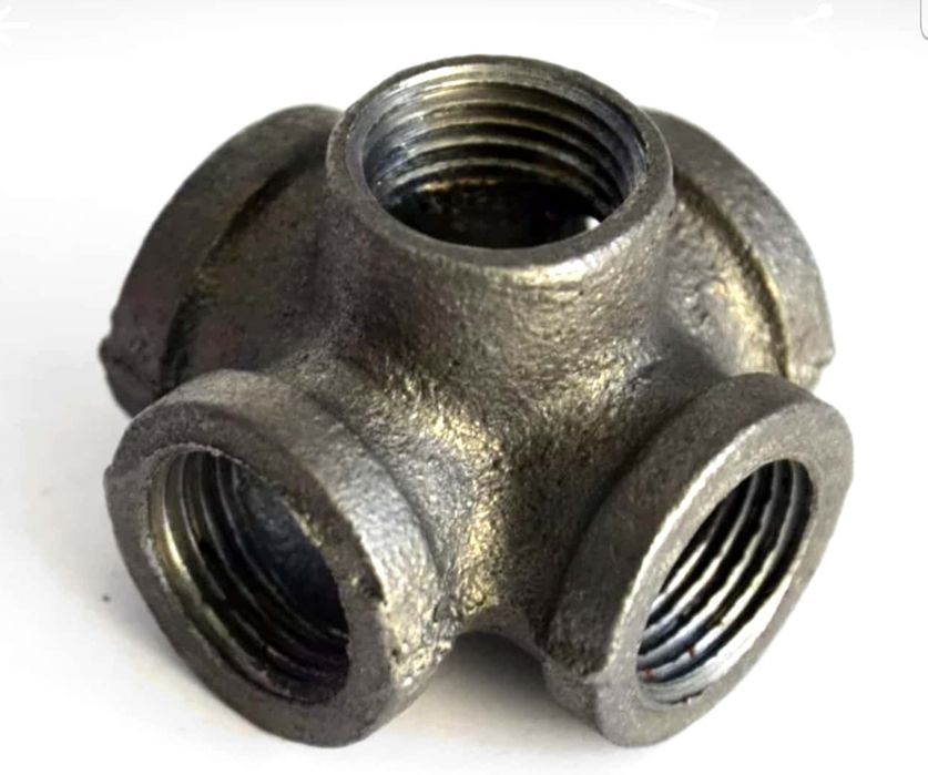 Teu Cruce cu 5 cai fonta neagra vintage mobila industriala steampunk ...