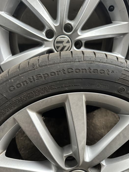 Set Jante Aluminiu 17” VW cu anvelope vara Arad • OLX.ro
