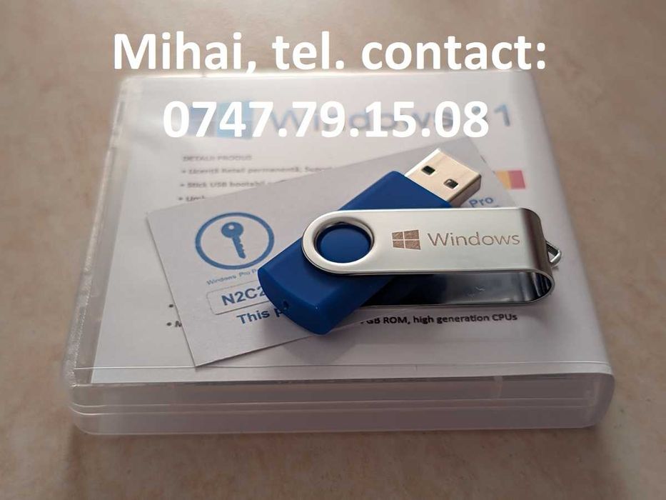DVD sau stick USB bootabil cu Windows 7, 8.1, 10 sau 11 Pro + licenta Bucuresti Sectorul 1 • OLX.ro