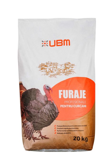 Furaj granulat profesional pentru curci la sac 20 kg Targu-Mures • OLX.ro