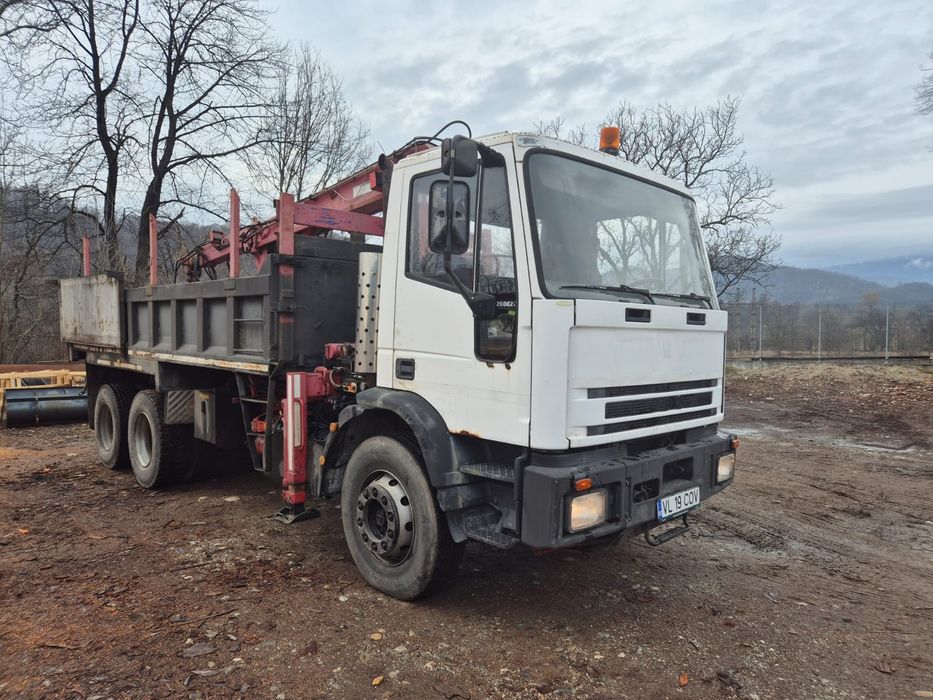 Iveco - Ford Basculabil cu macara forestiera Mogosesti • OLX.ro