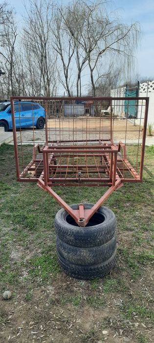 Remorca motocultor/ tractor - baloti fân, etc Corbii Mari • OLX.ro