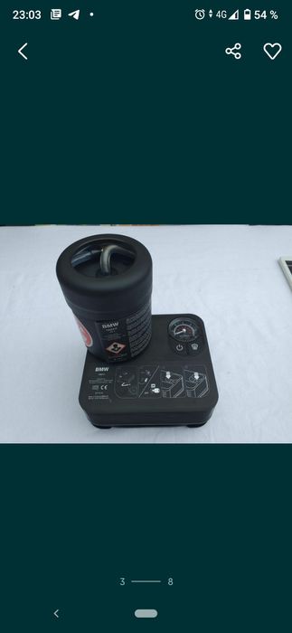 Compresor auto umflat roti+solutie kit pana originale BMW produs NOU ...