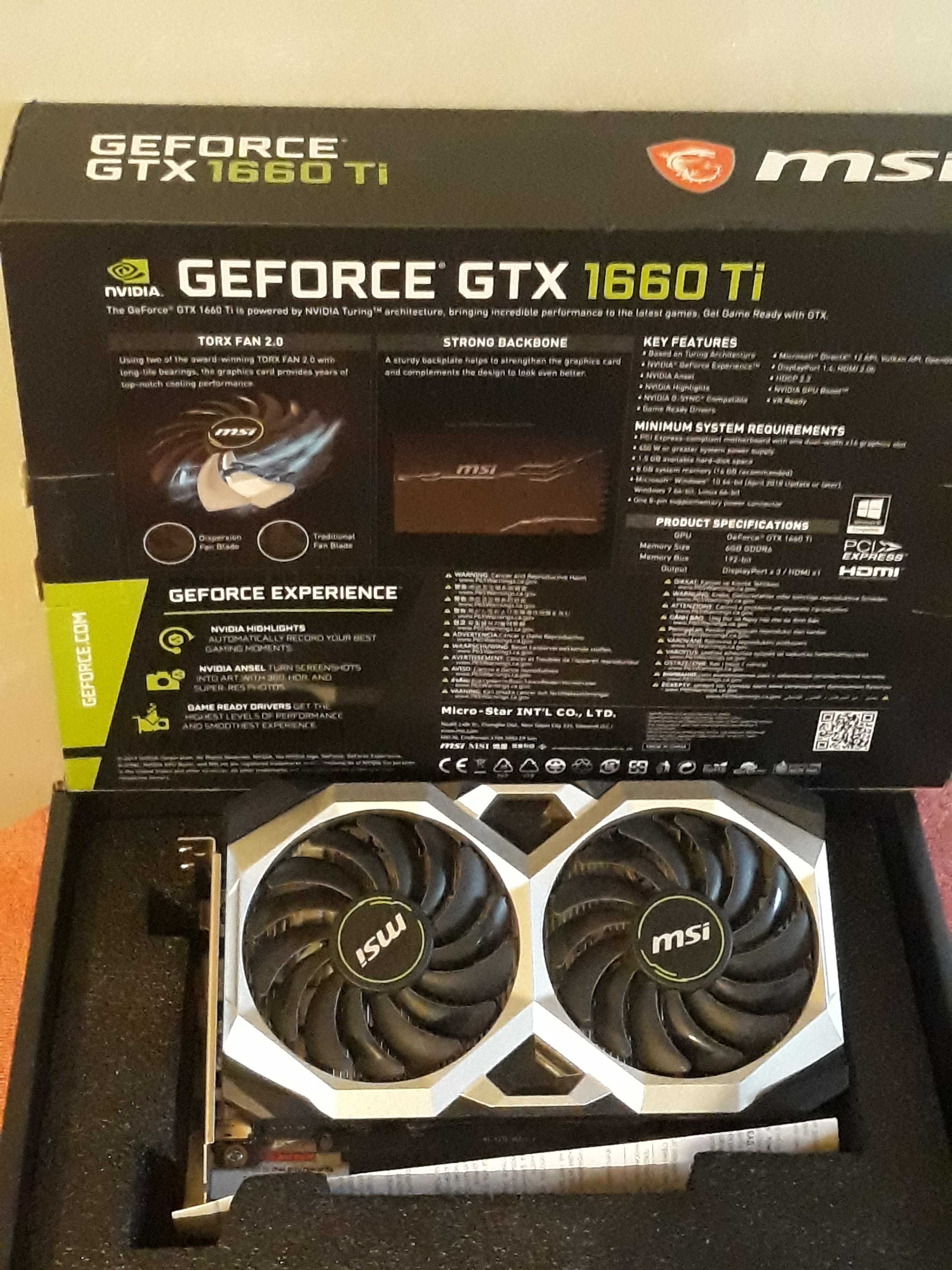 Видео карта GTX 1660TI MSI гр. София Овча купел • OLX.bg