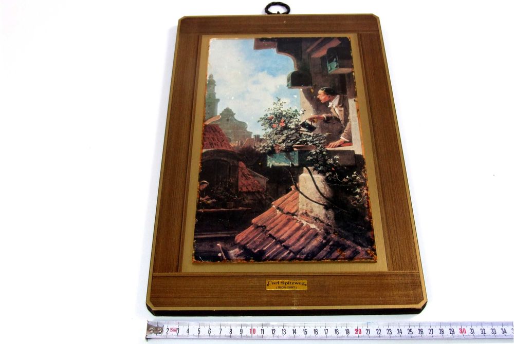 Set 4 tablouri CARL SPITZWEG, litografii de colectie vintage inramate ...