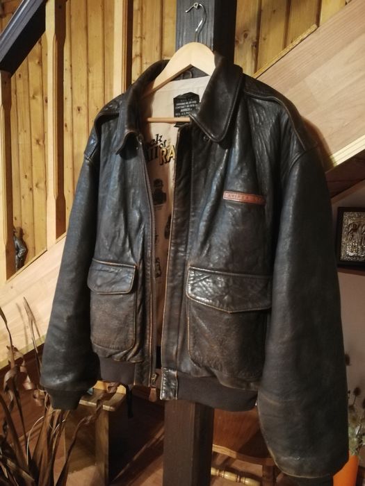 Geaca Avirex LTD Type A2 Aviator Pilot Vintage(Nose Art,,Pin-Up''WW2 ...