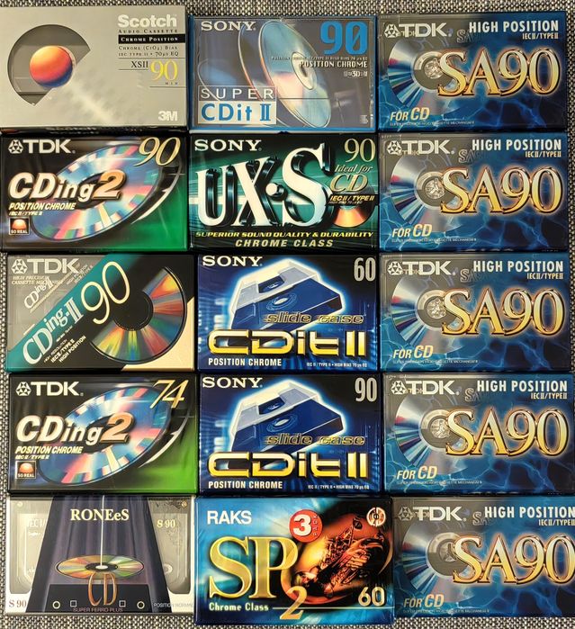 Casete audio crom TDK SA, Scotch XS II, Sony UX-S, RAKS Bucuresti Sectorul 6 • OLX.ro