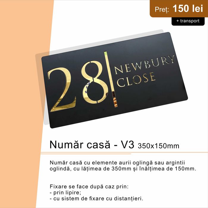 Numar casa, Placuta stradale, diferite modele Iasi • OLX.ro