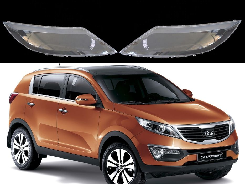 Комплект Стъкла за фарове на Kia Sportage 3 / Киа Спортидж 3 гр ...