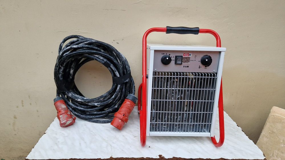 Termoventilator Helios STH9T cu temporizator 3 faze , 400V , 9kW ...