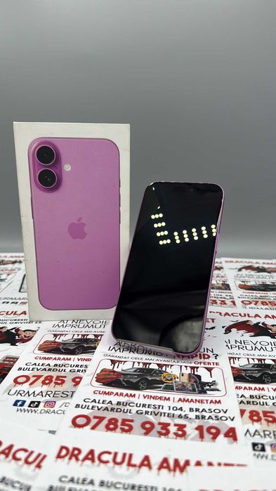 Iphone 16 128Gb/100%, 14cicluri de incarcare Brasov • OLX.ro